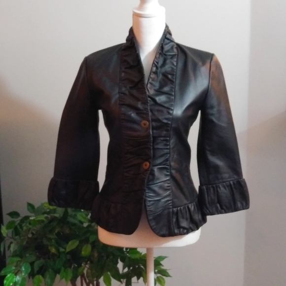 XCVI | Jackets & Coats | Xcvi Leather Jacket | Poshmark
